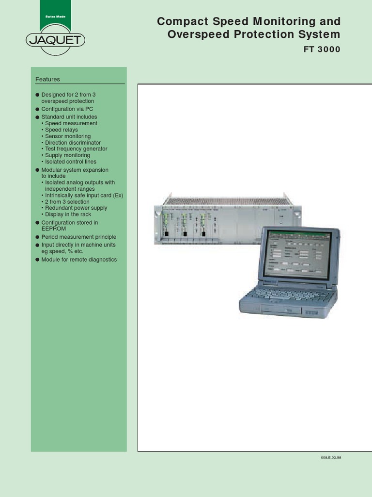 FT3000 SKF Compact Speed Monitoring and Protection | PDF | Power Supply ...