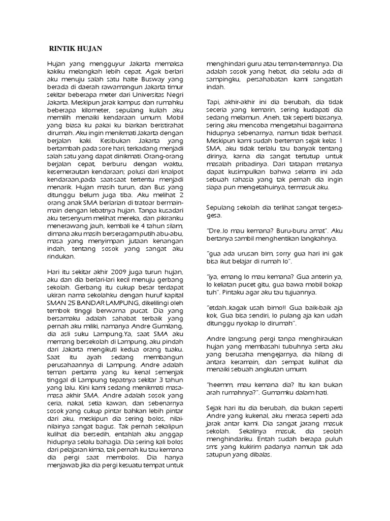 Rintik Hujan | PDF