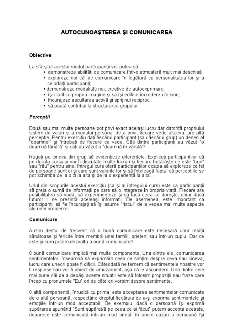 Autocunoasterea | PDF