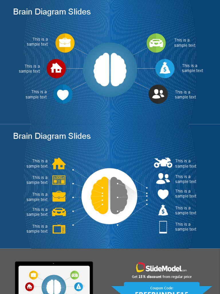 FF0066 01 Free Brain Diagram Slides | PDF