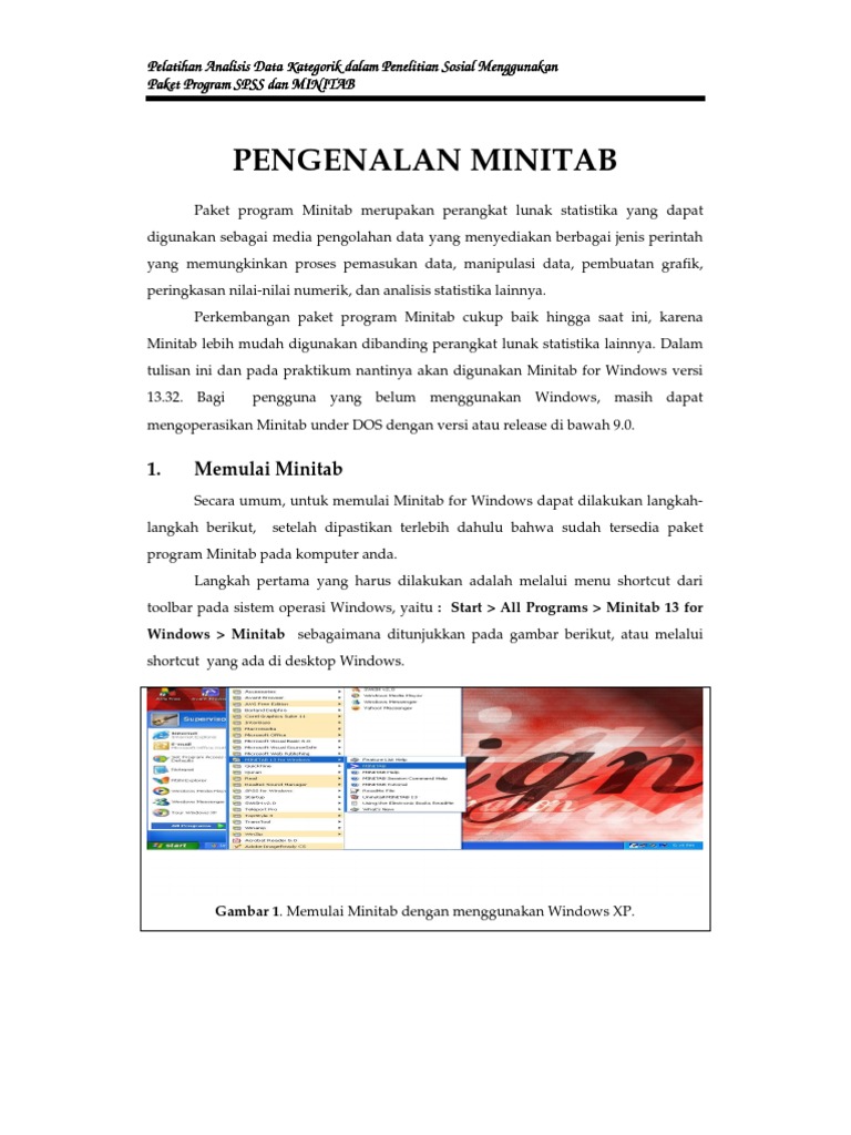 Pengenalan Minitab | PDF