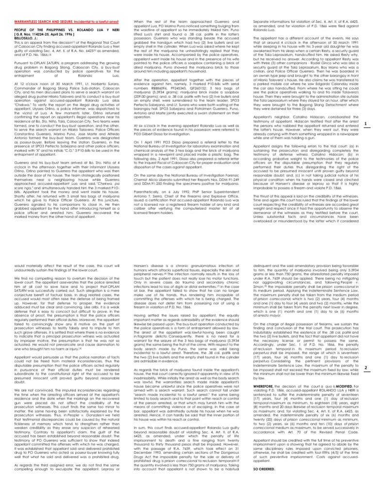 Crimpro Full Cases 3 | PDF | Search And Seizure | Terry Stop