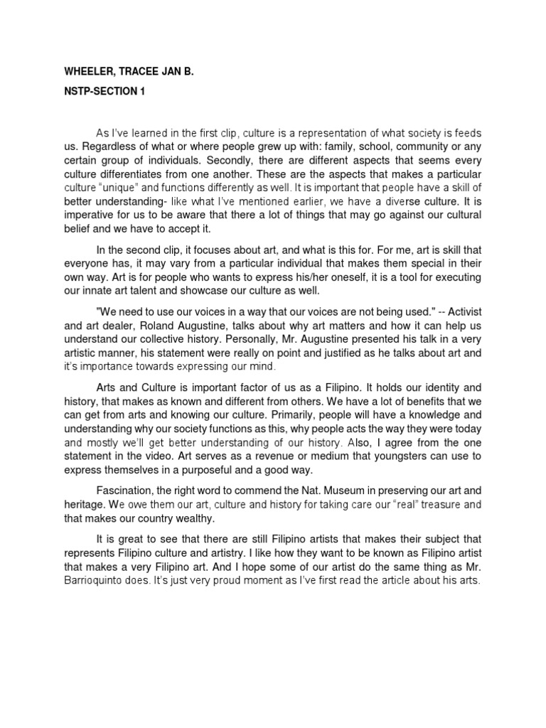 NSTP Reflection Paper | PDF | Cognitive Science | Epistemology