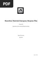 Hazardous Waste Contingency and Emergency Plan | PDF | Emergency | Waste