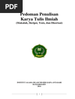 Pedoman Penulisan Karya Ilmiah 2017 (PPKI UM) | PDF