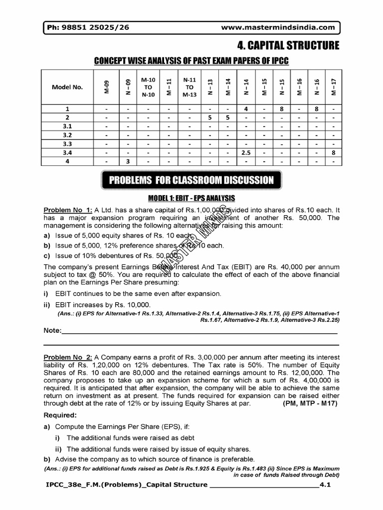 Capital Structure | PDF