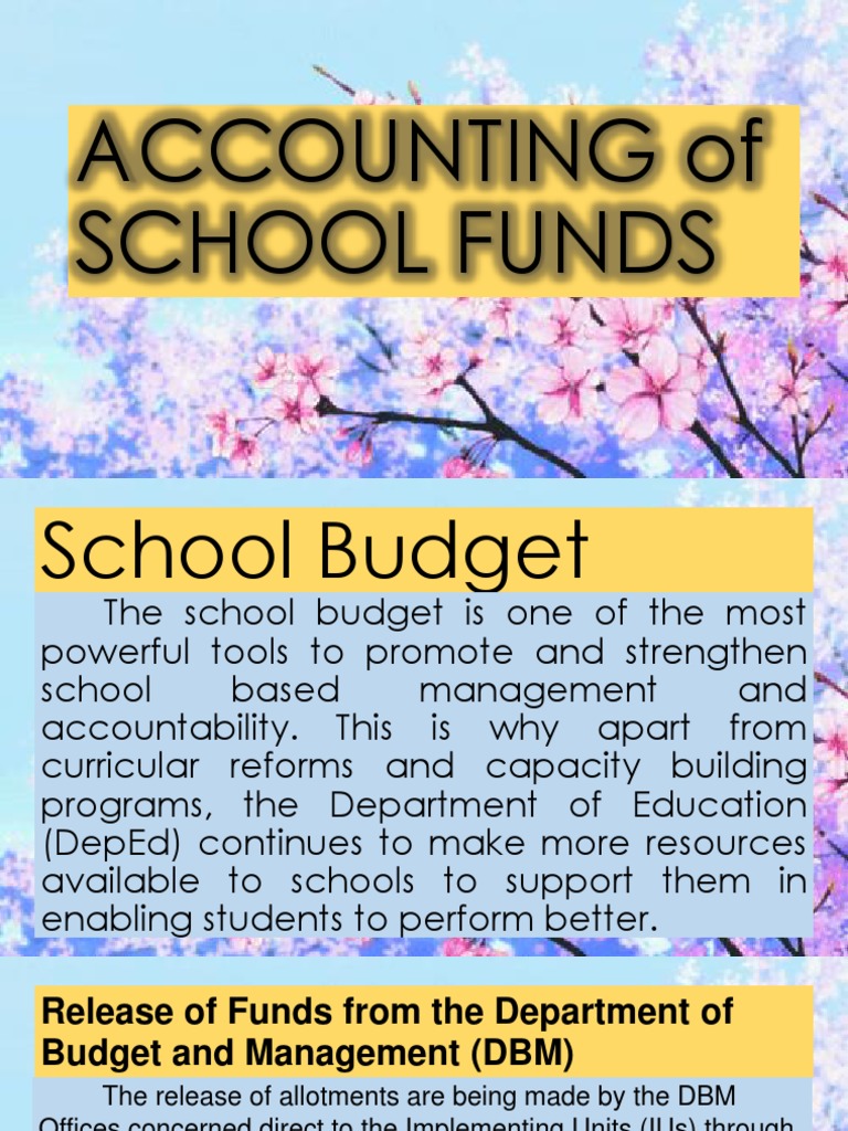 School Funds Accounting and MOOE Guide | PDF | Bookkeeping | Business