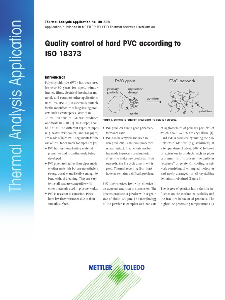 QC PVC 18373 | PDF | Differential Scanning Calorimetry | Polyvinyl Chloride