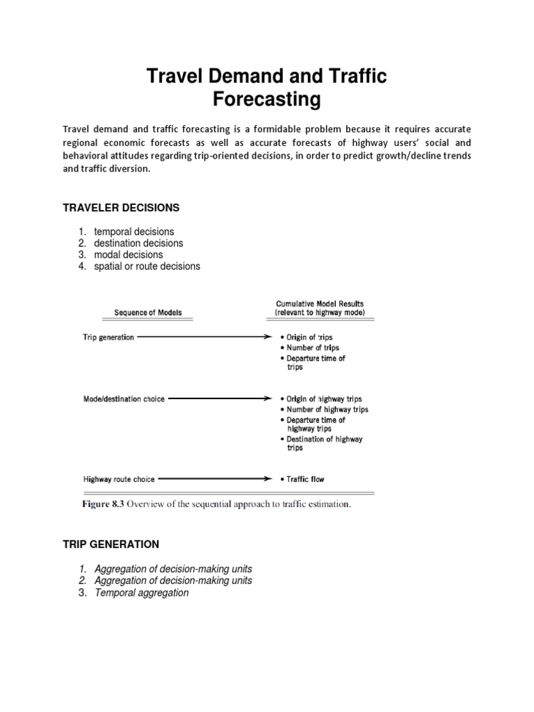 Travel Demand Forecasting Models | PDF | Forecasting | Transport