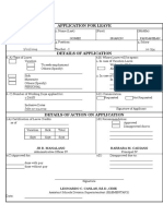 Form 6 Application For Leave | PDF | Leave Of Absence | Sick Leave