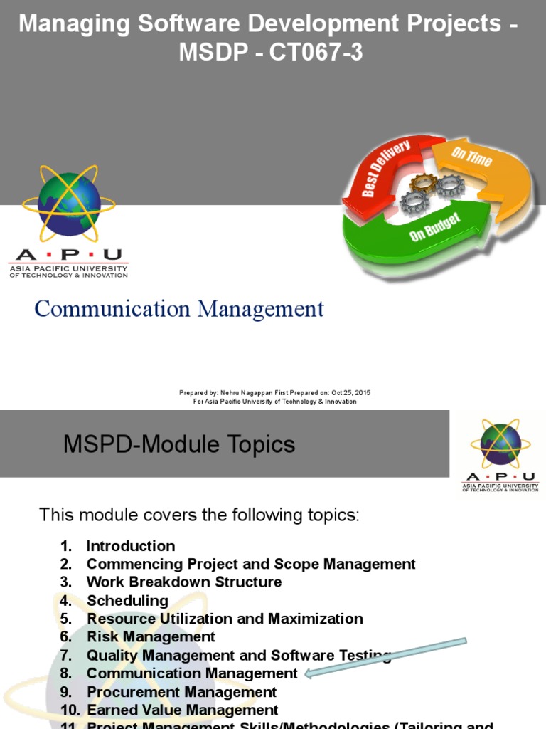 MSDP-08-Communication Managment-V1.0 | PDF | Information | Business