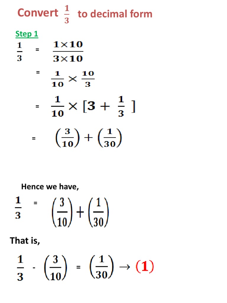 Decimal Forms | PDF | Teaching Mathematics
