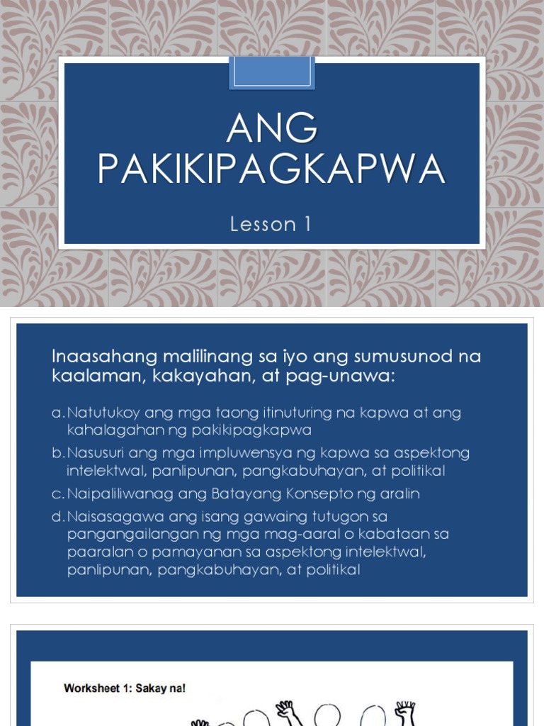 Ang Pakikipagkapwa | PDF