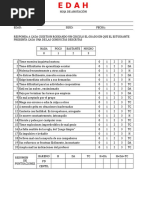 Test Edah | PDF | Desorden hiperactivo y deficit de atencion ...