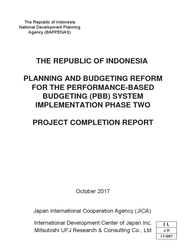 Indonesia's Performance-Based Budgeting System Phase 2: Project ...