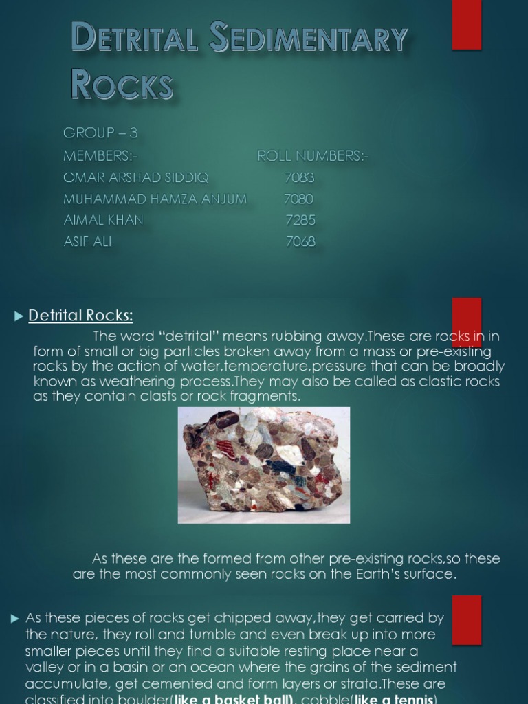 Detrital Sedimetary Rocks | PDF | Sedimentary Rock | Clastic Rock