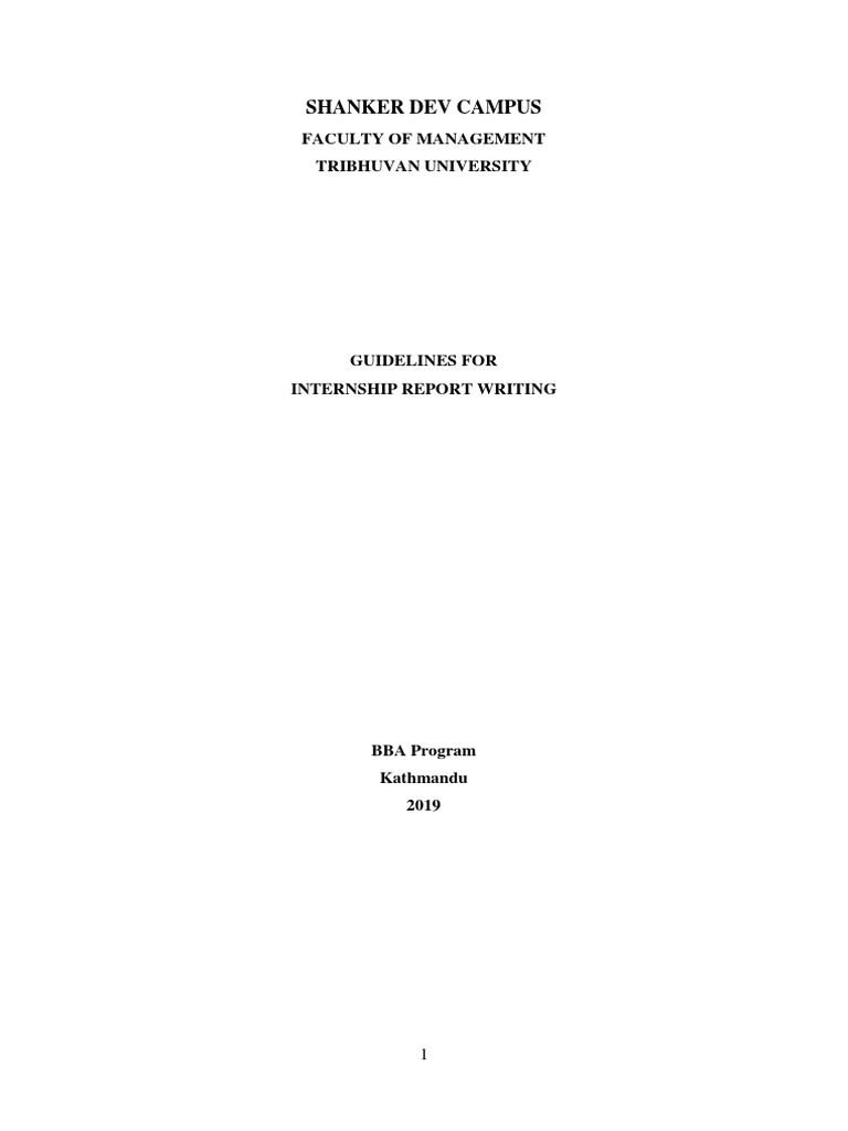 Shanker Dev Campus: Faculty of Management Tribhuvan University | PDF ...
