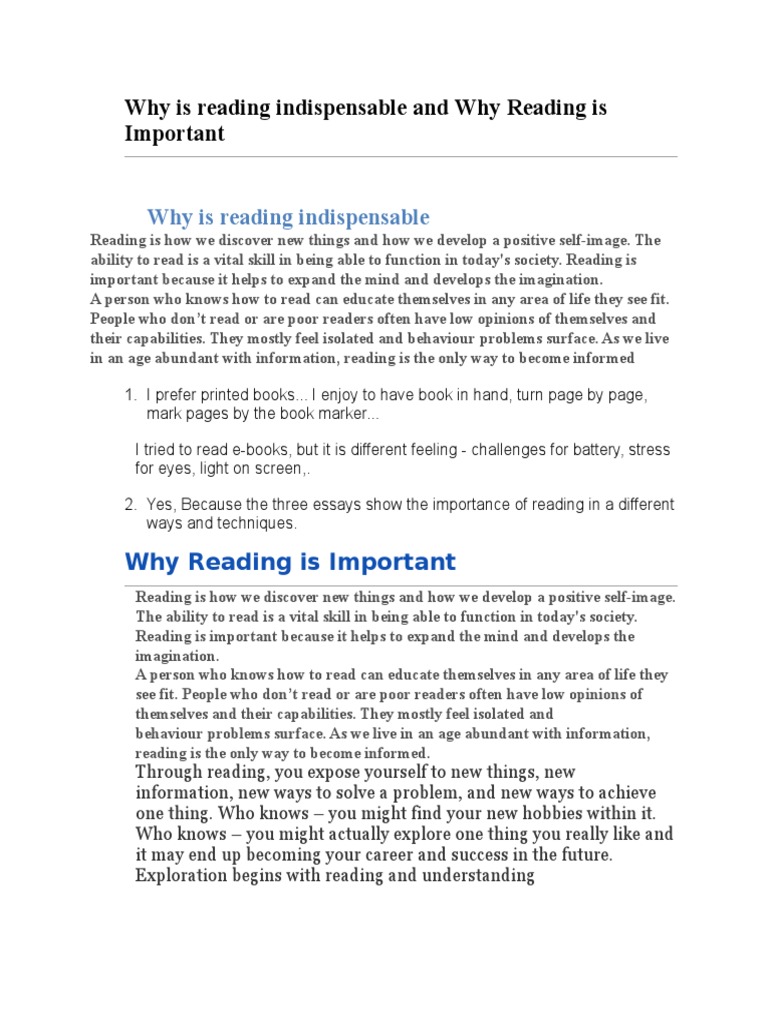The Power of Reading | PDF | Self-Improvement