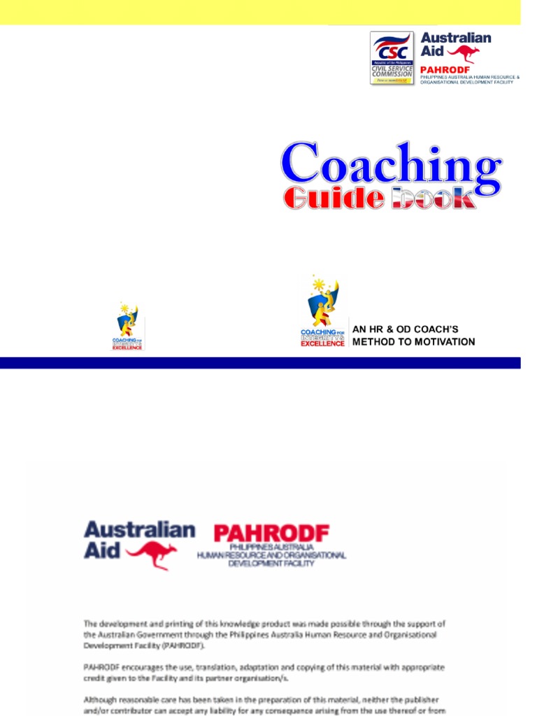Csc Coaching Guidebook Pdf Mentorship Thought