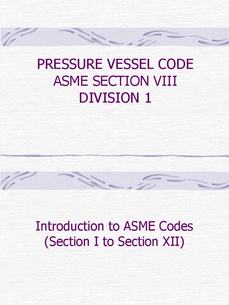 Pressure Vessel Code Asme Section Viii Division 1 | PDF | Heat ...