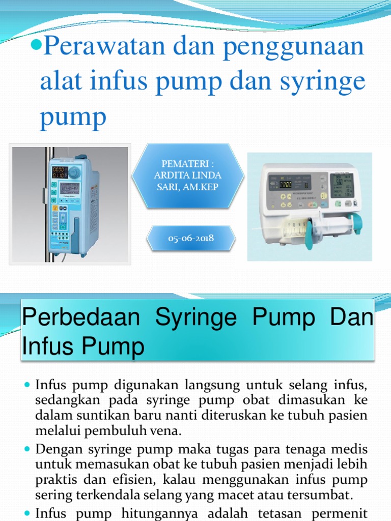 Infus Pump Dan Syringpump | PDF