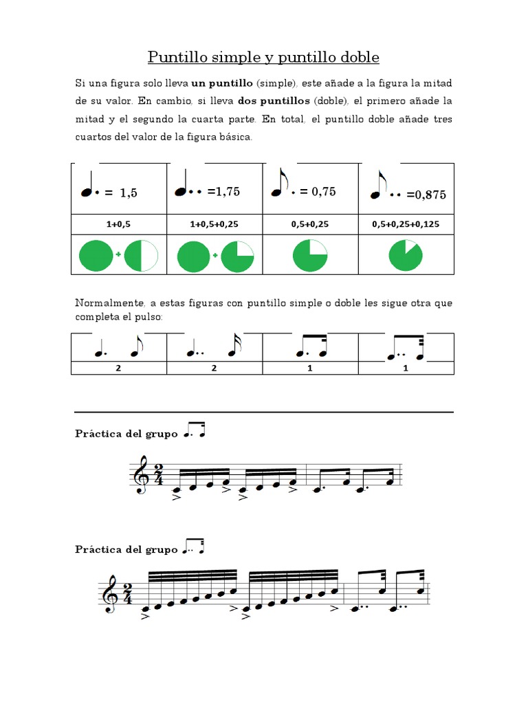 Puntillo Simple y Puntillo Doble | PDF