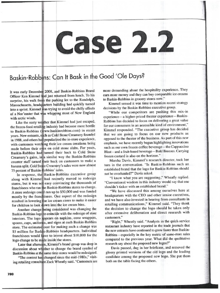Baskin Robbin Caselet | PDF