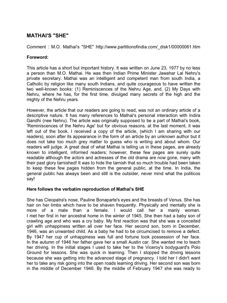 3.chapter 29 SHE by M O Mathai | PDF | Unrest