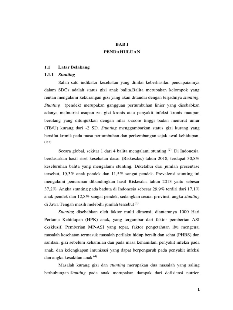 Minipro Isip Stunting DR - Zalafi | PDF