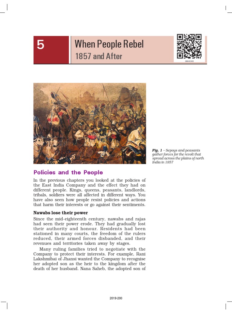 When People Rebel 1857 and After | PDF | British Raj | Indian Rebellion ...