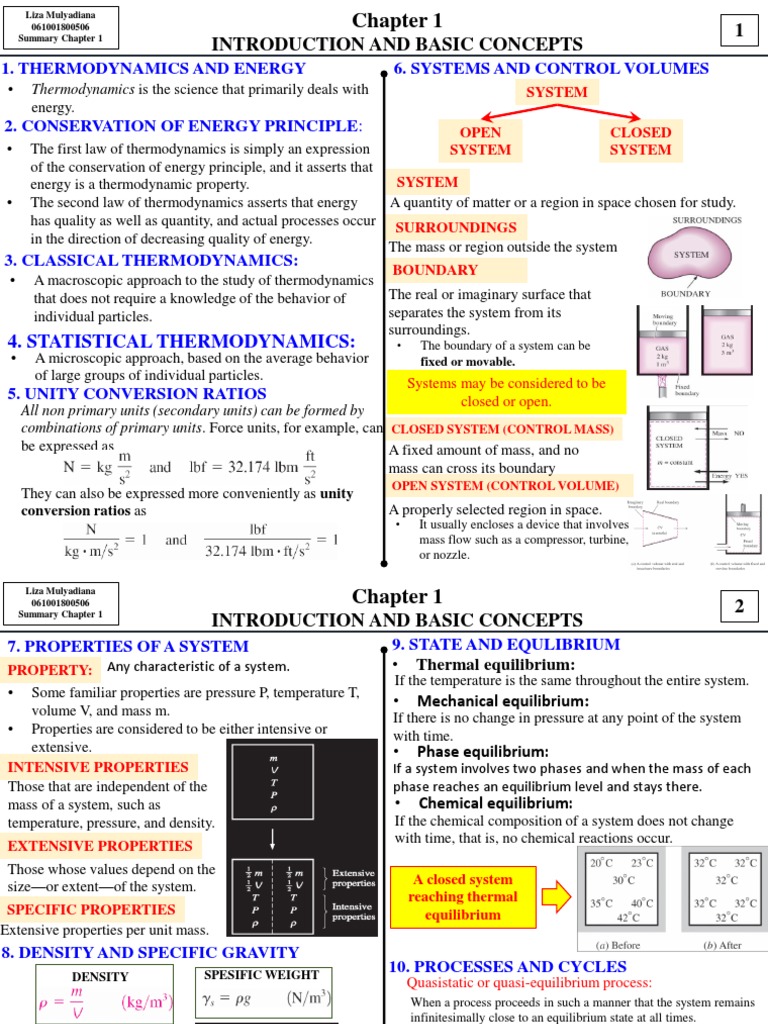 Chapter 1 Thermodynamic | PDF | Pressure Measurement | Pressure