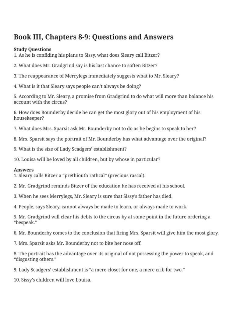 Hard Times by Charles Dickens | PDF