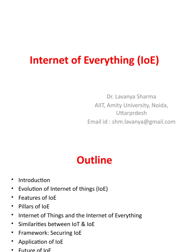 Four Pillars of the Internet of Everything | PDF | Internet Of Things ...