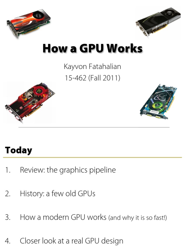 CPU Vs GPU Architectures PDF | PDF | Graphics Processing Unit | Shader
