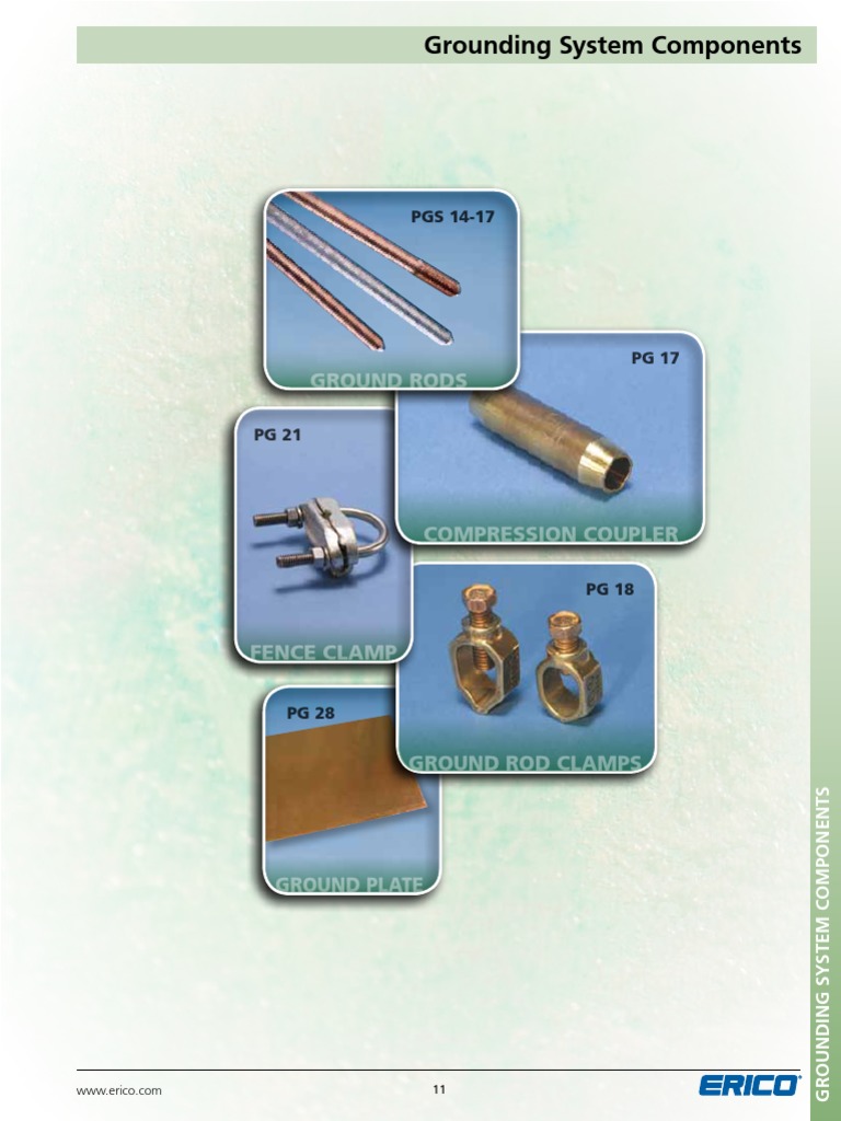 Grounding System Components | PDF | Electrical Conductor | Electricity
