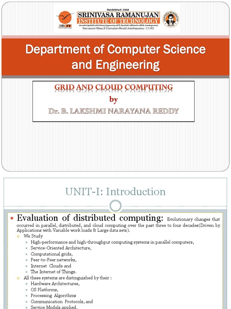Gcc Unit I Pdf Peer To Peer Grid Computing