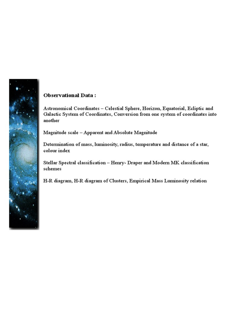 Astrophysics | PDF | Stars | Apparent Magnitude