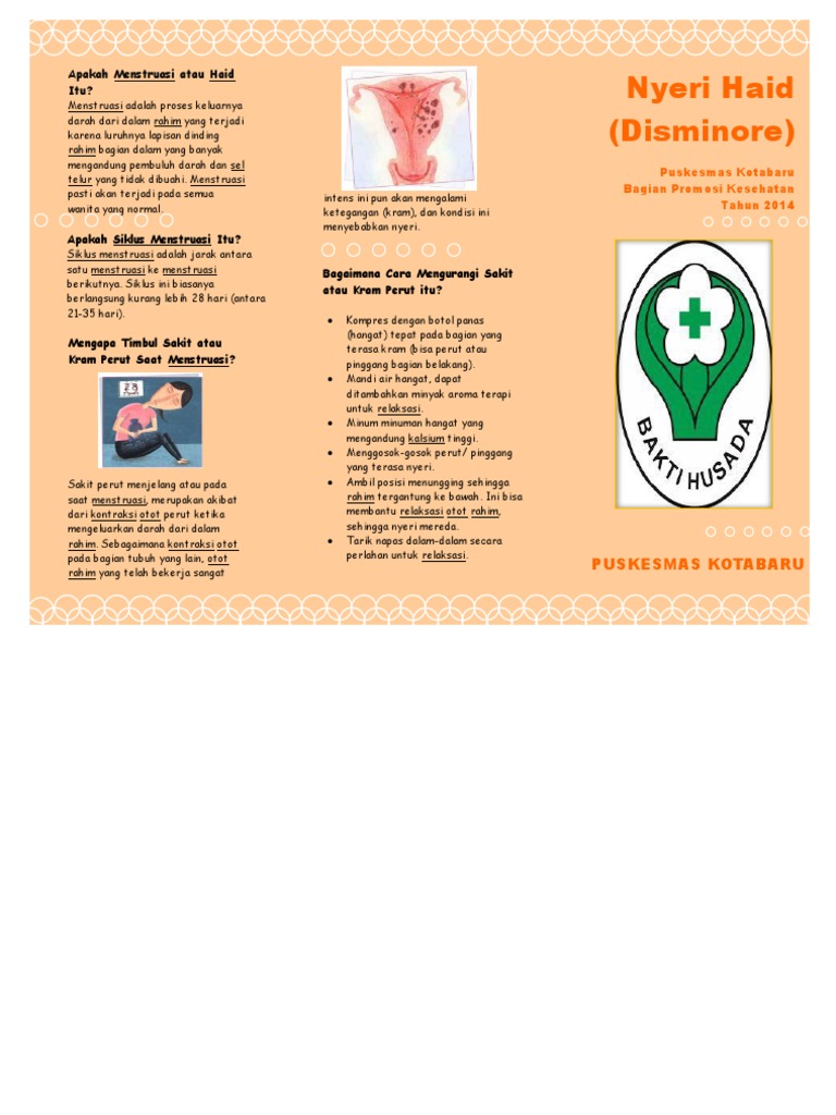 Leaflet Menstruasi | PDF