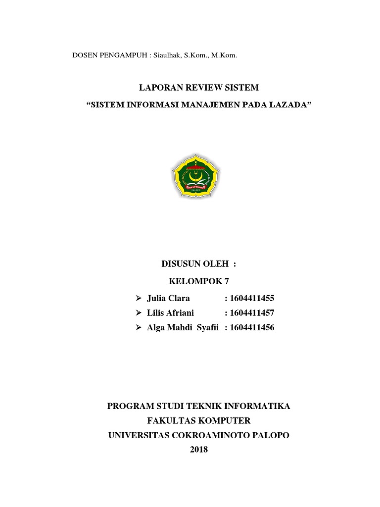 Laporan Review Sistem | PDF
