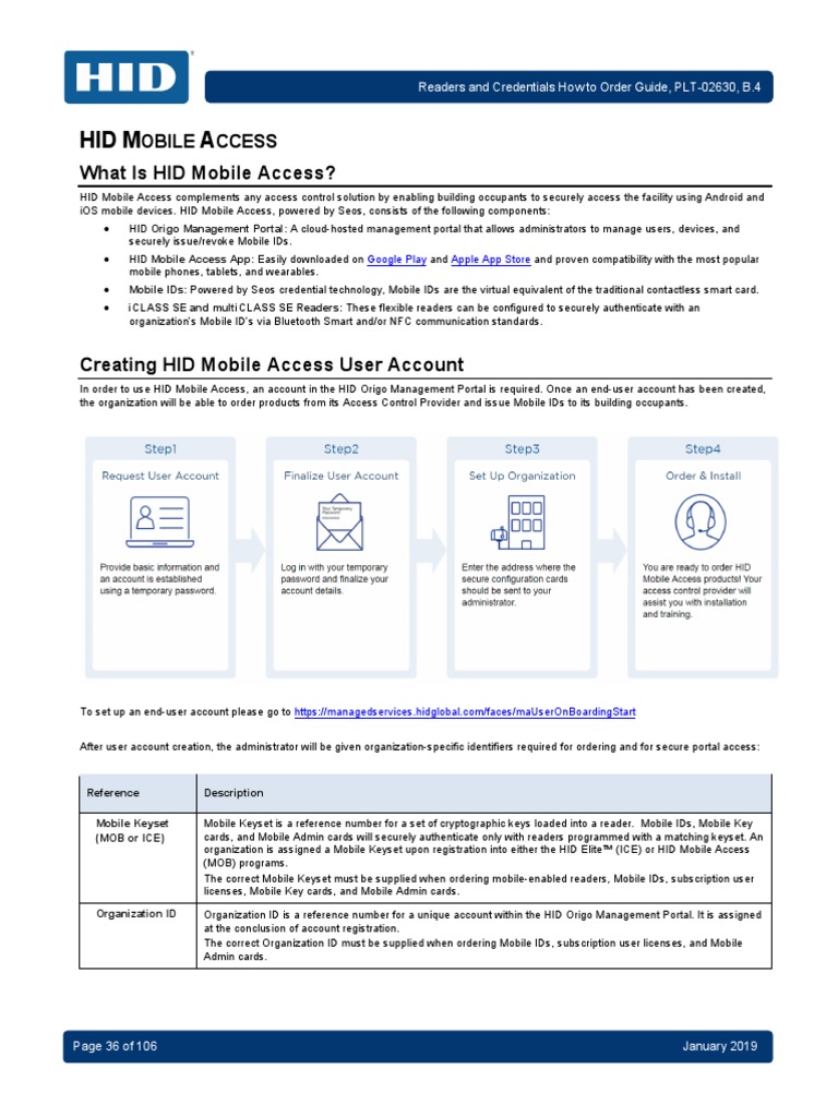 HID - Ordering Information - Mobile Identification | PDF | Mobile ...
