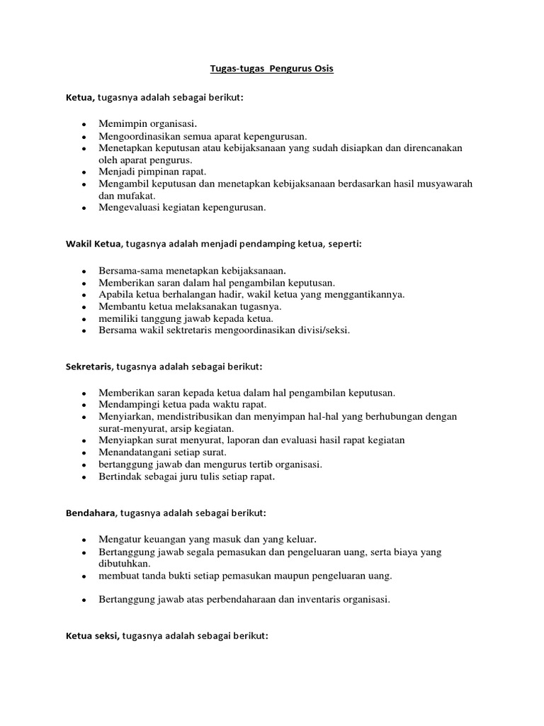 Tugas Tugas OSis | PDF
