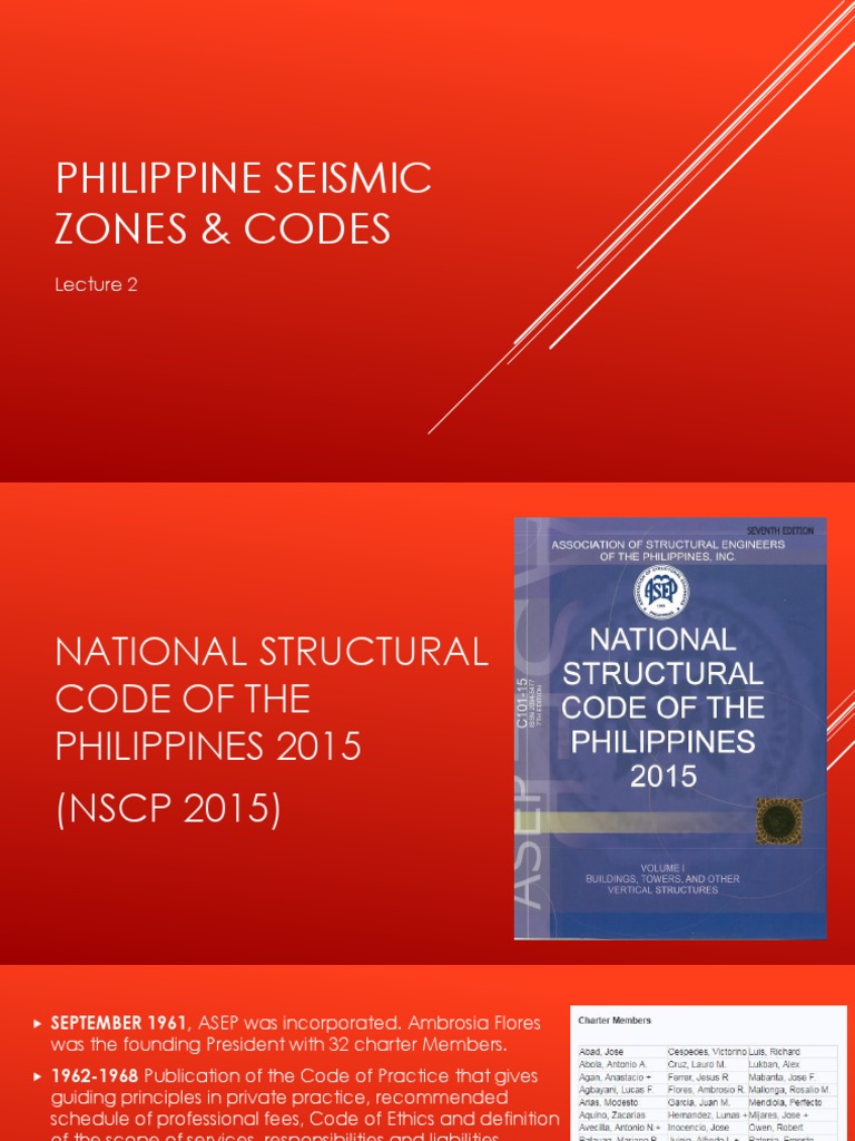 Philippine Seismic Zones & Codes: A Brief History of the Development of ...