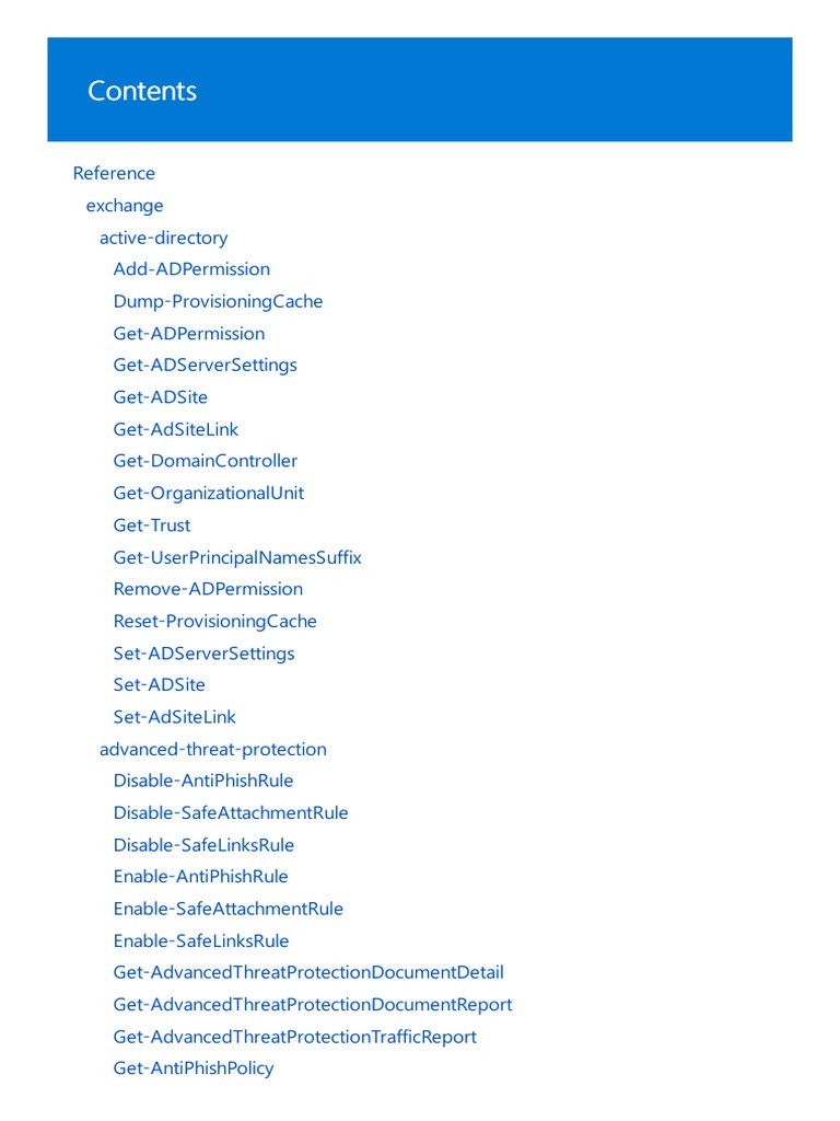 Exchange Powershell | PDF | Parameter (Computer Programming) | Computer Networking