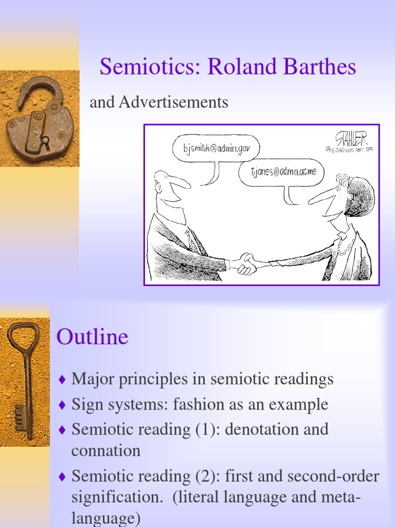 Semiotics: Roland Barthes: and Advertisements | PDF | Narrative ...