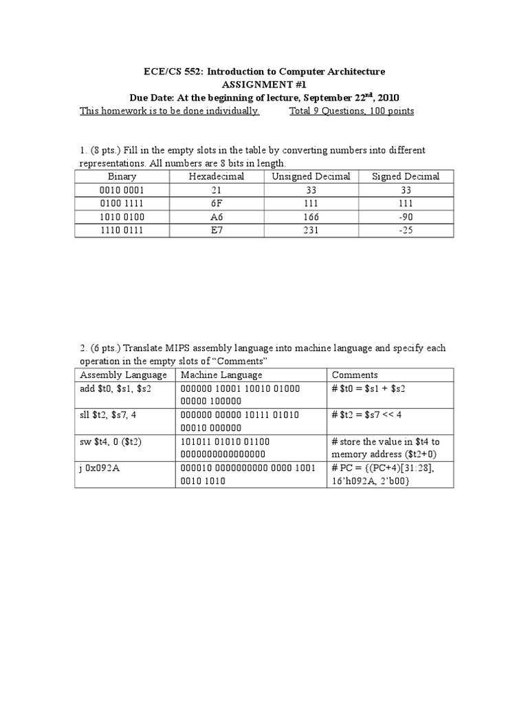 Computer Arch Test | PDF | Central Processing Unit | Array Data Structure