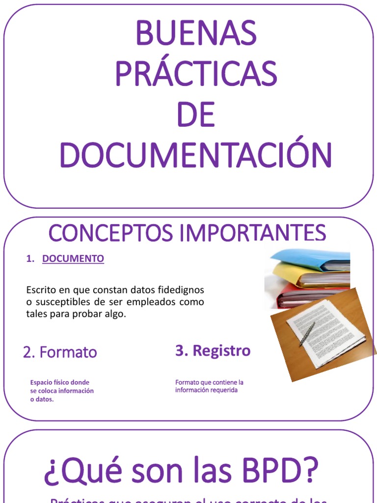 Principios básicos de buenas prácticas de documentación | PDF