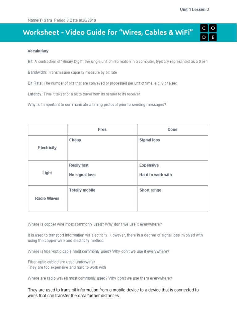 1-3 Reflection | PDF