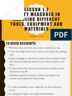 Proper Use of Hand Tools and Equipment | PDF | Manufactured Goods ...