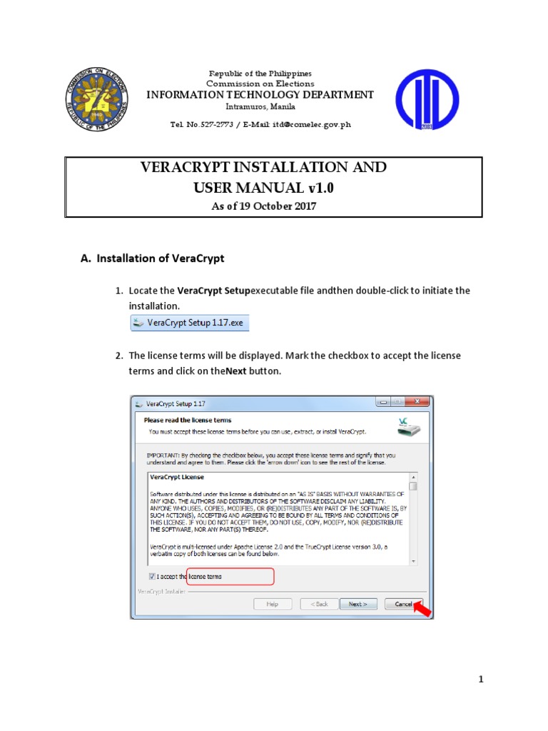 VERA CRYPT User Guide - Encryption of CD - For Requesting Party | PDF | Encryption | Double Click