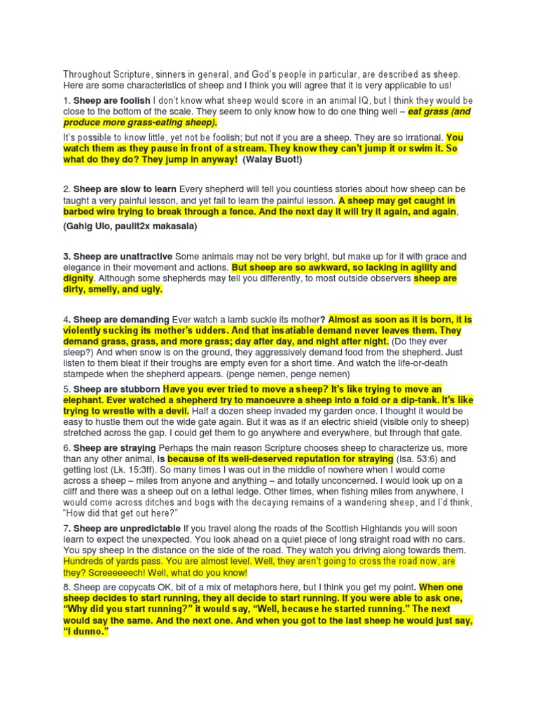 Sheep | PDF | Shepherd | Sheep